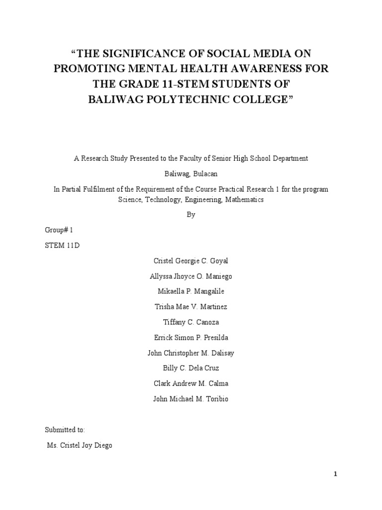 Research Group 1 Chapter 1 | PDF | Popular Culture & Media Studies | Social Media