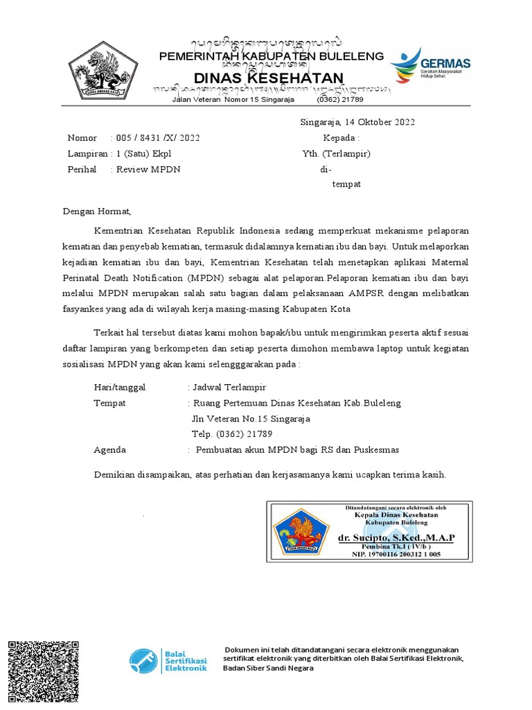 Review MPDN Buleleng 2022 | PDF