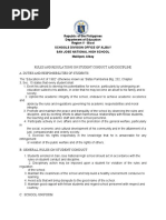 School Policies, Rules and Regulations | PDF | Violence