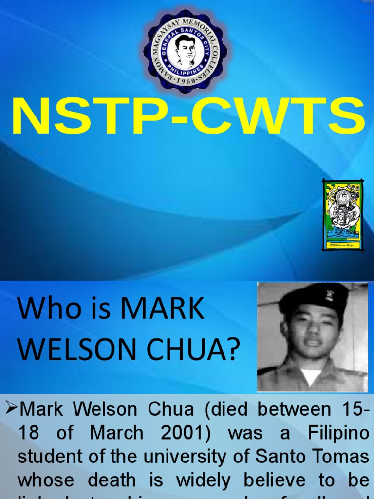 NSTP Mark Welson Chua 1 | PDF | Criminal Law | Justice