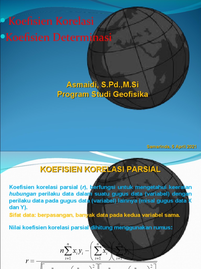 Pert 9. Koefisien Korelasi Dan Determinasi | PDF