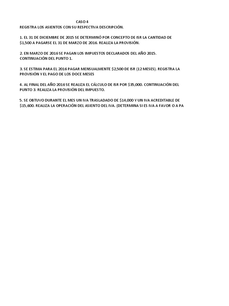 Caso Practico 4 | PDF