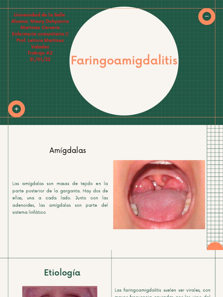Faringoamigdalitis | PDF | Resfriado comun | Enfermedades y trastornos
