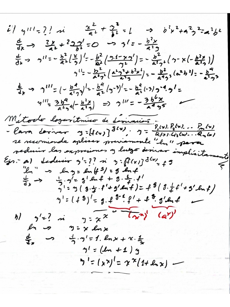 Mat 101 A Clase 14 Deriv. Paramétrica | PDF