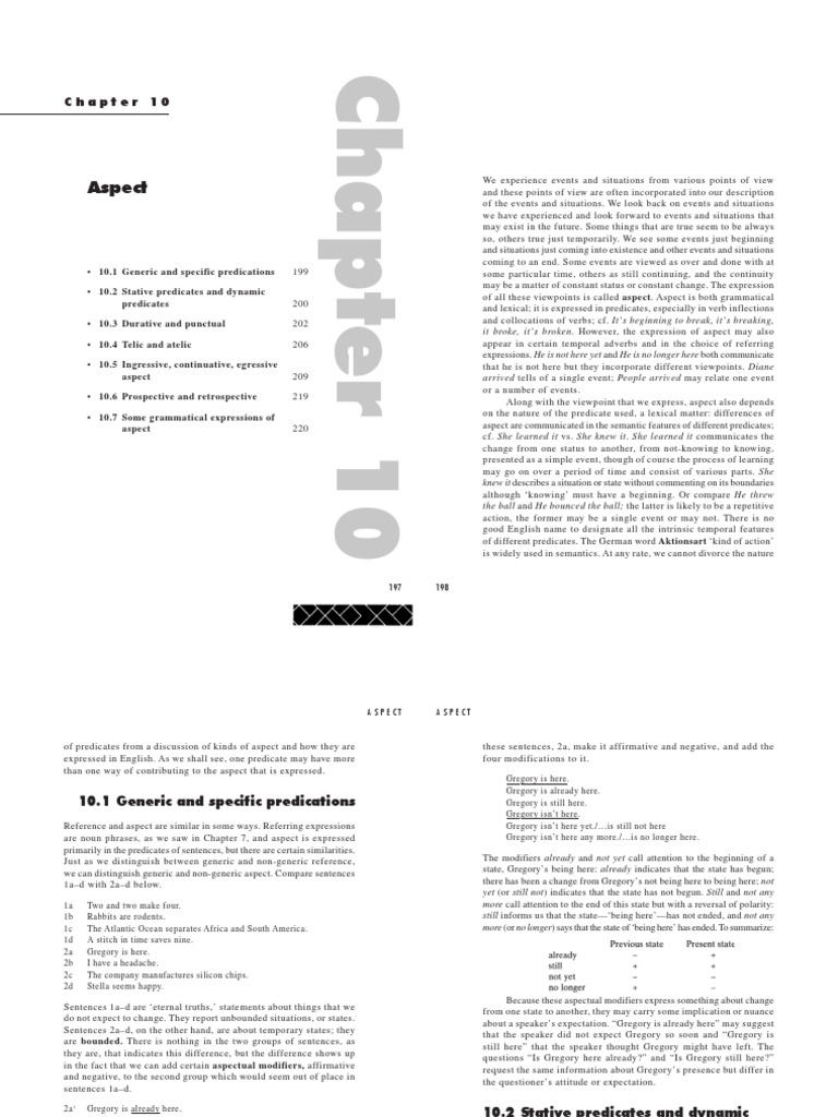 02 - Aspect | PDF | Verb | Clause