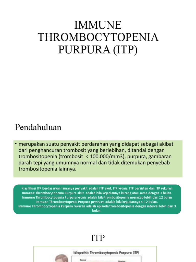 Immune Thrombocytopenia Purpura (Itp) | PDF