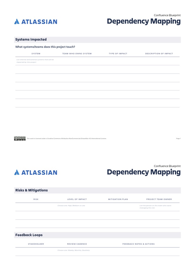 Dependency Mapping Template | PDF