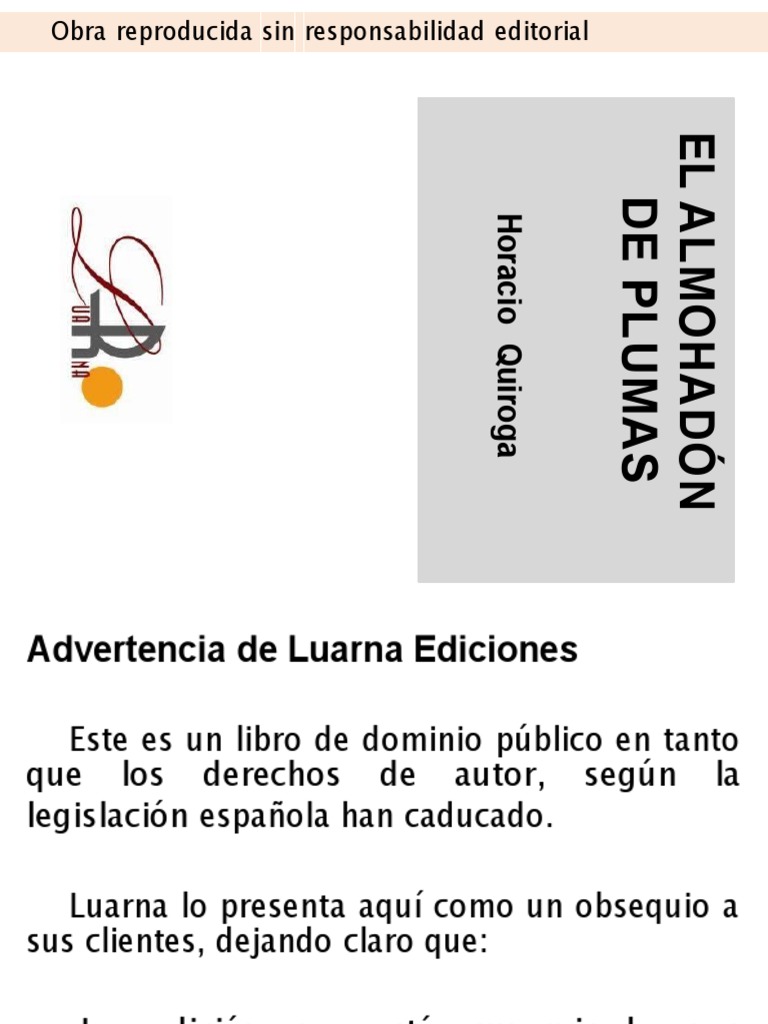 El Almohadón de Plumas | PDF