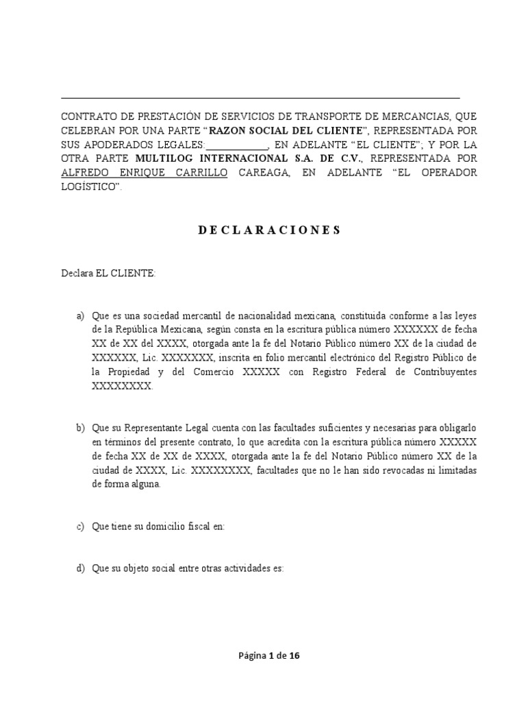 Contrato Clientes - MACHOTE | PDF