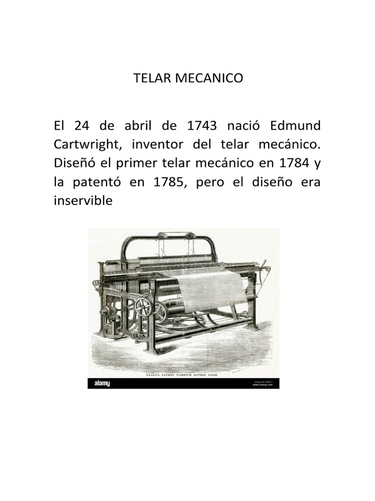 Telar Mecanico | PDF | Arte | Historia