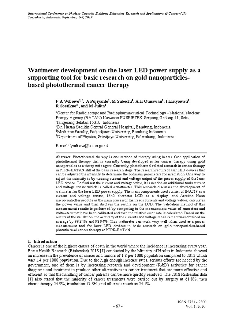 Fyndi Abdi Wibowo - I-Concern Proceeding Vol 1 - p67-p75 | PDF | Light Emitting Diode | Infrared