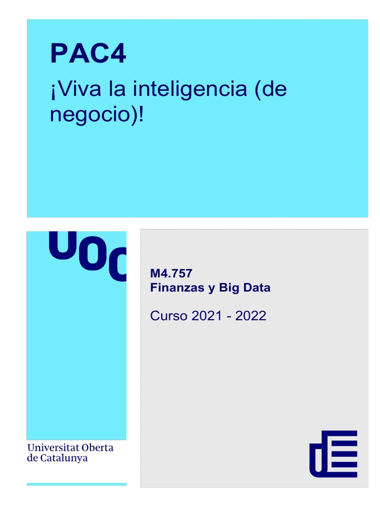 M4.757 - PAC4 - Enunciado | PDF | Plagio | Business