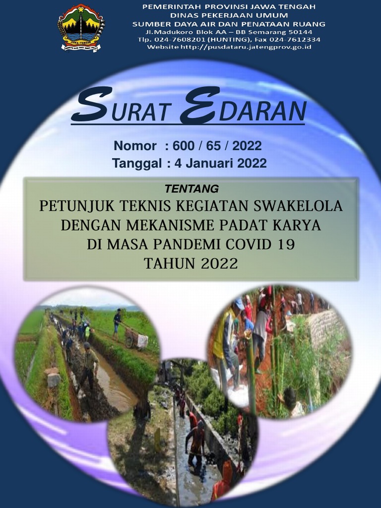 Surat Edaran Juknis Swakelola Padat Karya 2022 | PDF | Sains ... Surat Edaran Juknis Swakelola Padat Karya 2022 | PDF | Sains ...