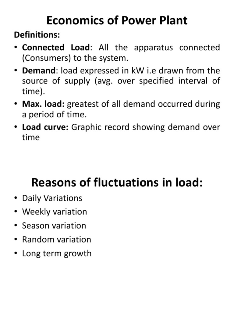 Economics of Power Plant | PDF