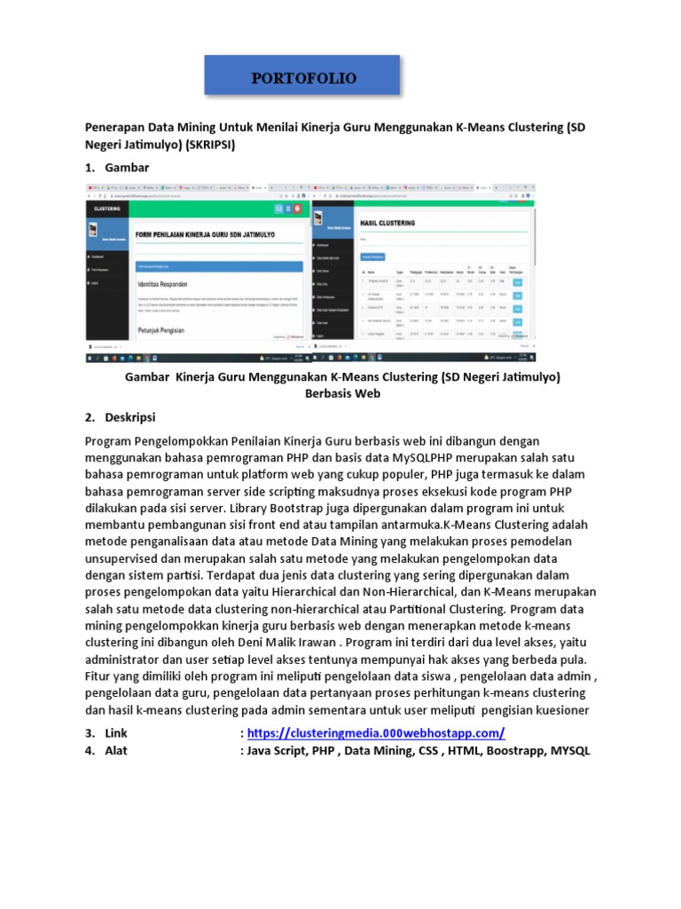 Portofolio Programmer | PDF