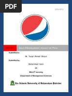 8 Steps of Call - PepsiCo | PDF | Merchandising | Business