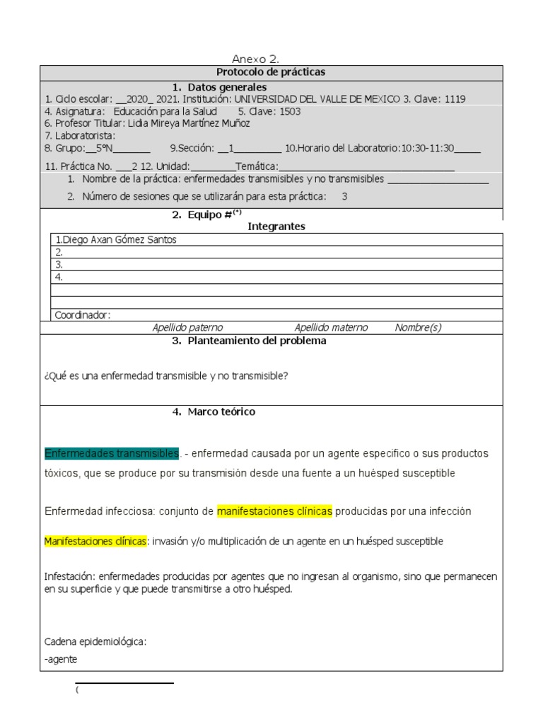 Protocolo 2 SALUD | PDF | Infección | Microbiología