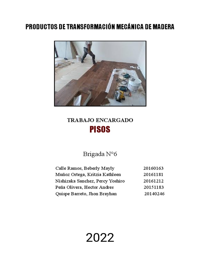 Pisos | PDF | Madera | Lima