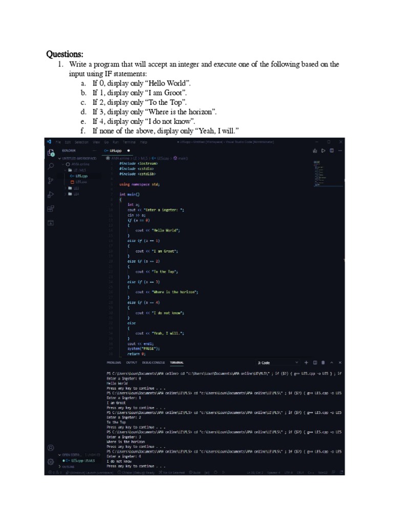 ITE6102 LaboratoryExercise005 | PDF | Mathematics | Software Engineering