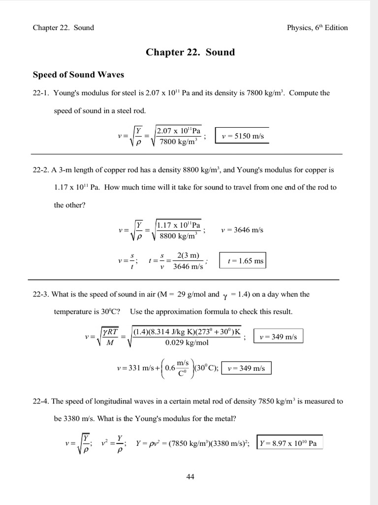 Solucionario Capitulo 22 Paul e Tippens | PDF | Sound | Harmonic