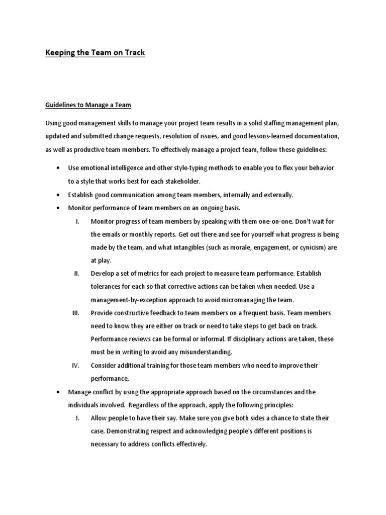 Keeping The Team On Track | PDF | Scrum (Software Development) | Business