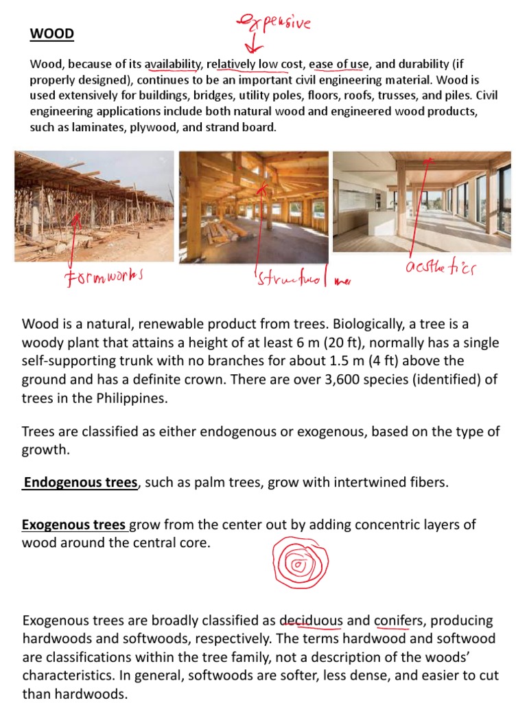 Ce 222 Module 9 Wood | PDF | Wood | Trees