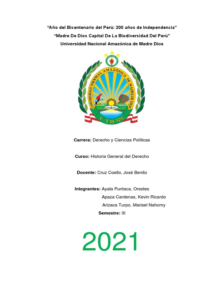 Historia Del Código Civil Peruano. | PDF | Perú | America latina