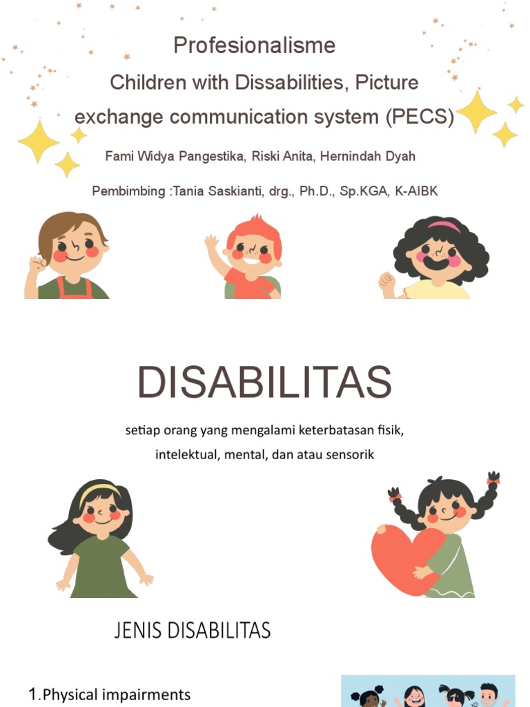 Children With Disabilities, PECS | PDF
