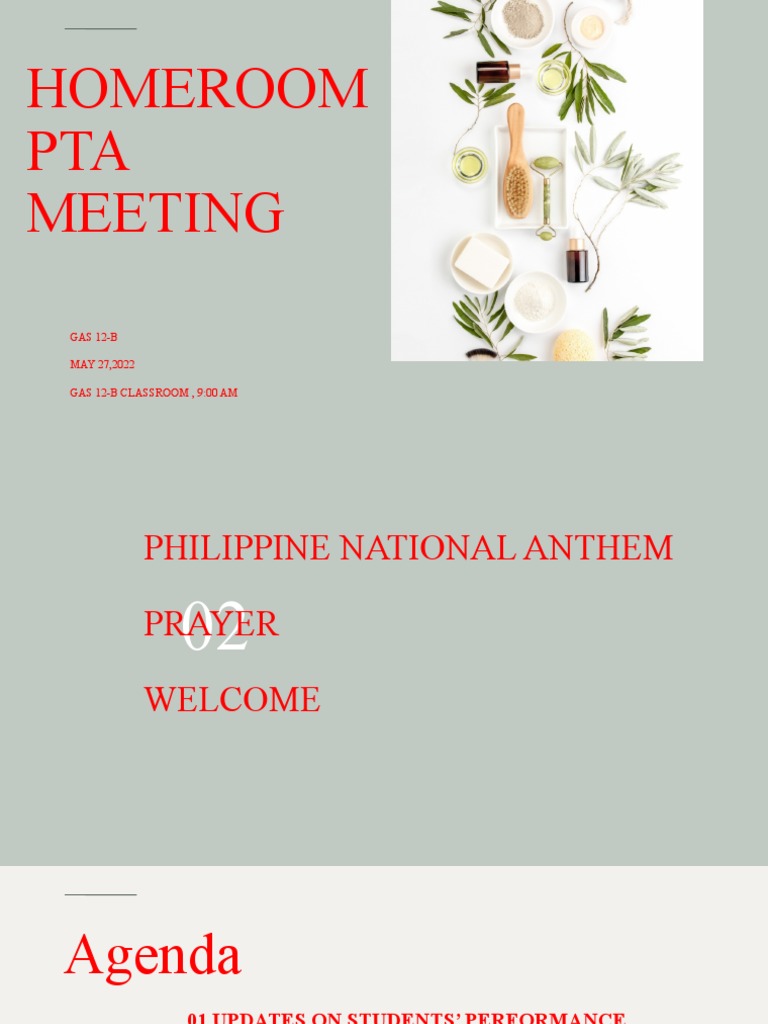PTA Meeting Agenda and Graduation Plans | PDF