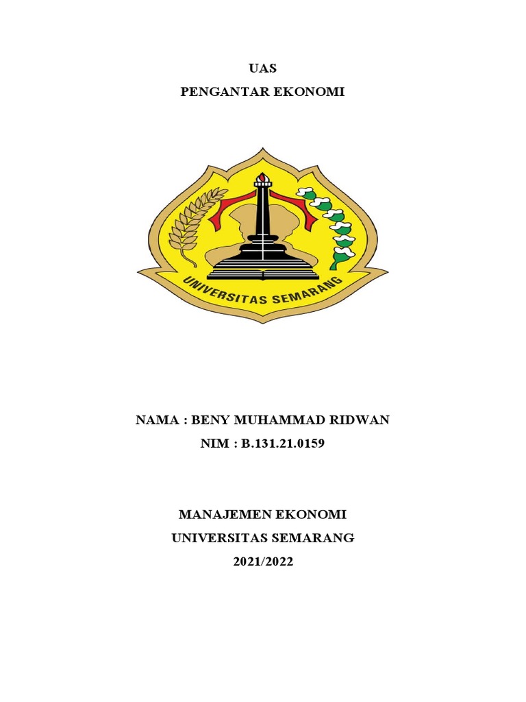 Uas Pengantar Ekonomi B.131.21.0159 Beny Muhammad Ridwan | PDF