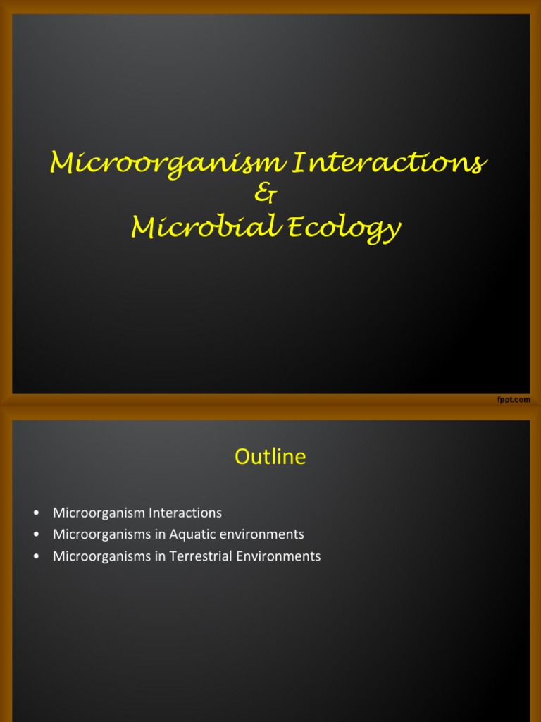 Microbial Ecology | PDF | Microorganism | Bacteria