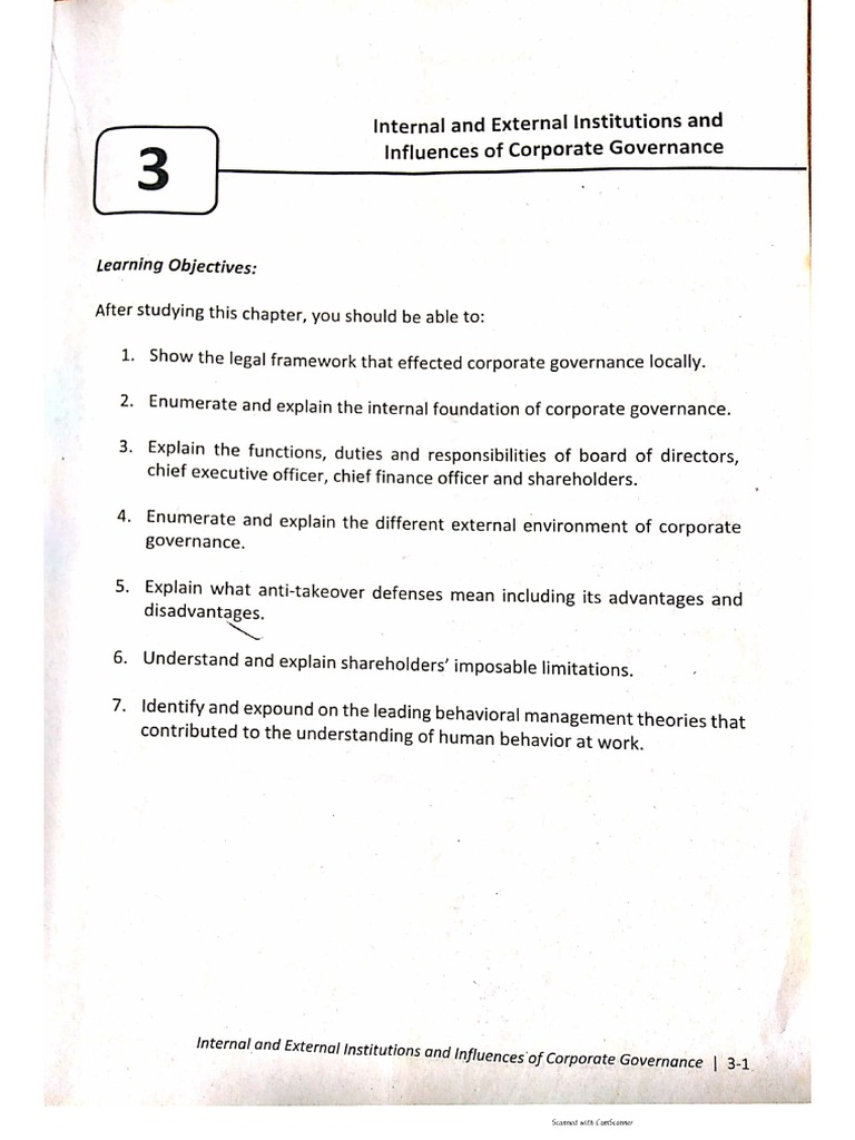 Chapter 3. Internal and External Institutions and Influences of ...