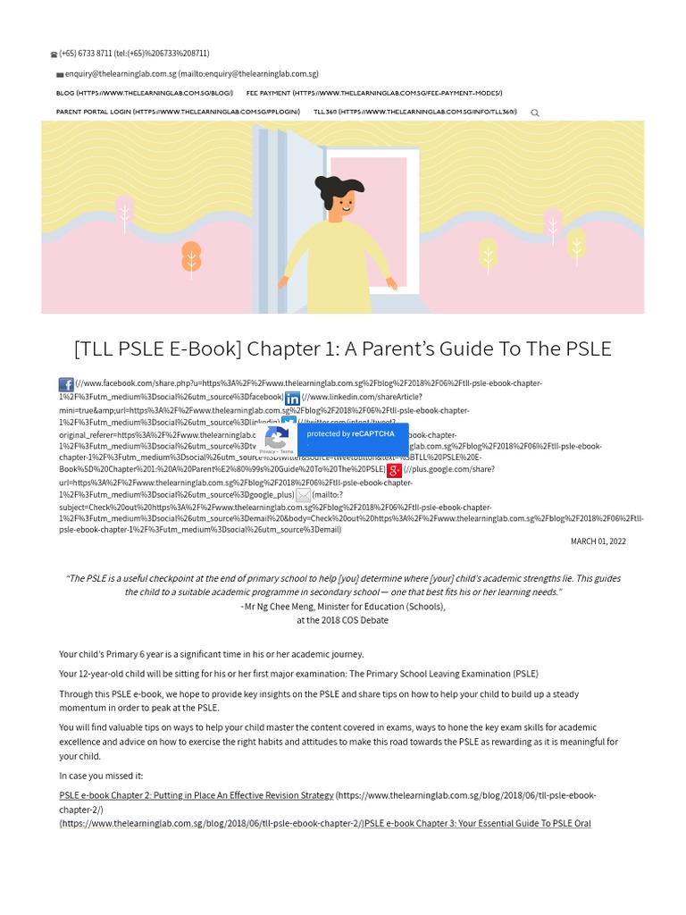(TLL PSLE E-Book) Chapter 1 - A Parent's Guide To The PSLE - The ...