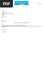 Sample Bank Balance Certificate | PDF