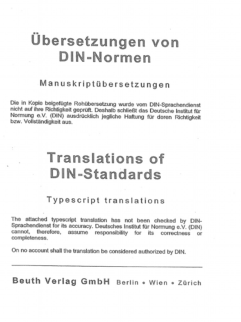 DIN 19704 Part 2 (May) 1998 | PDF