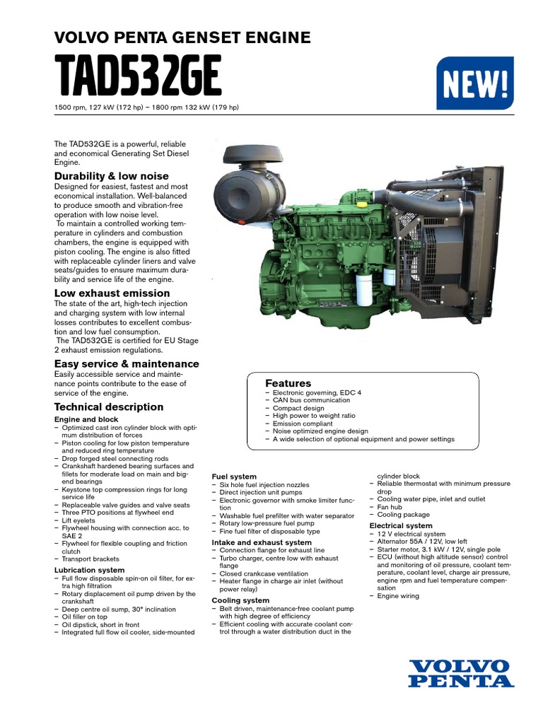 Tad 532 Ge | PDF | Diesel Engine | Piston