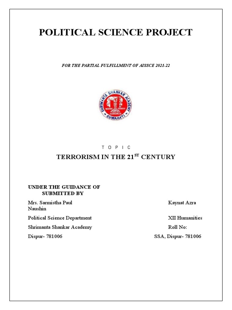 Political Science Project | PDF