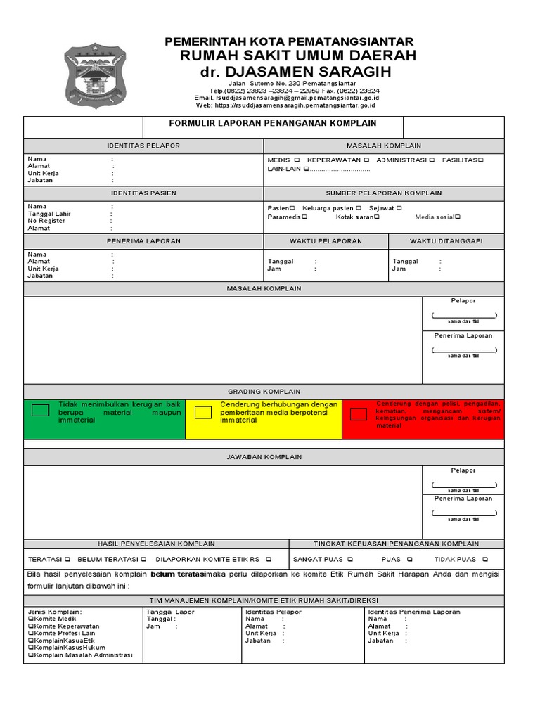Form Laporan Kompalin HIJAU KUNING MERAH | PDF