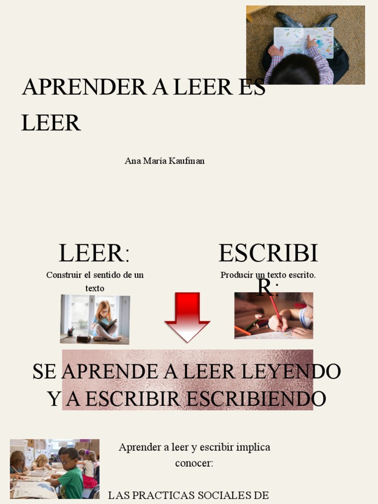 Cómo aprender a leer y escribir | PDF