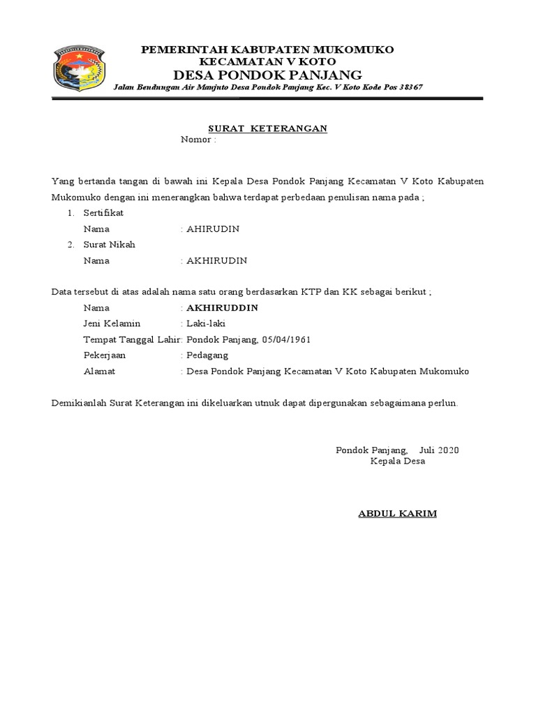 Pemerintah Kabupaten Mukomuko | PDF