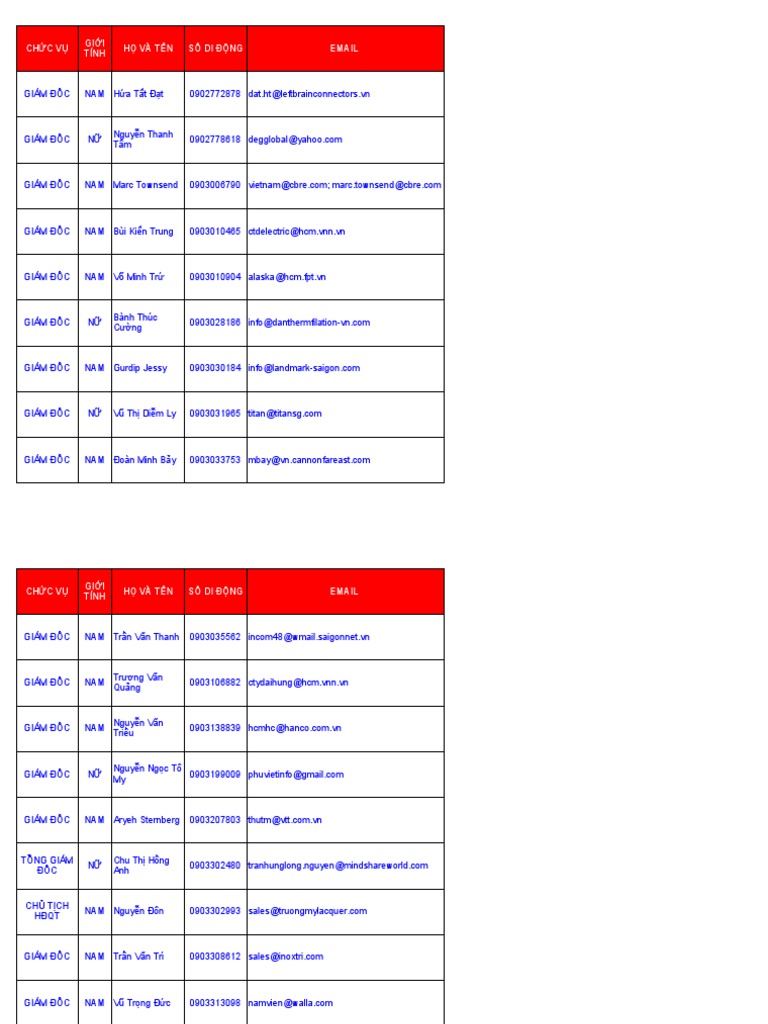 5.700 Chi Tiet Giam Doc Tai TPHCM - Da Loc | PDF