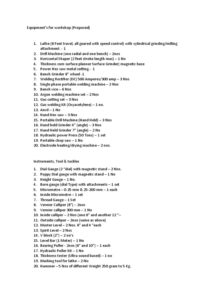 Workshop Proposal | PDF | Grinding (Abrasive Cutting) | Welding