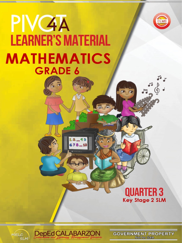 Math G6 Q3 | PDF | Rectangle | Area