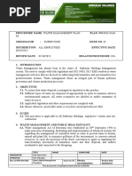 SOP For Waste Management | PDF | Waste Management | Sewage