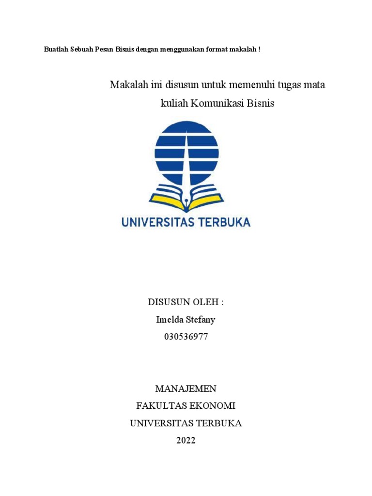 Panduan Menulis Memo dan E-mail Bisnis | PDF