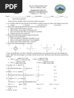 Gen. Math 1st Quarter Exam | PDF | Function (Mathematics ...