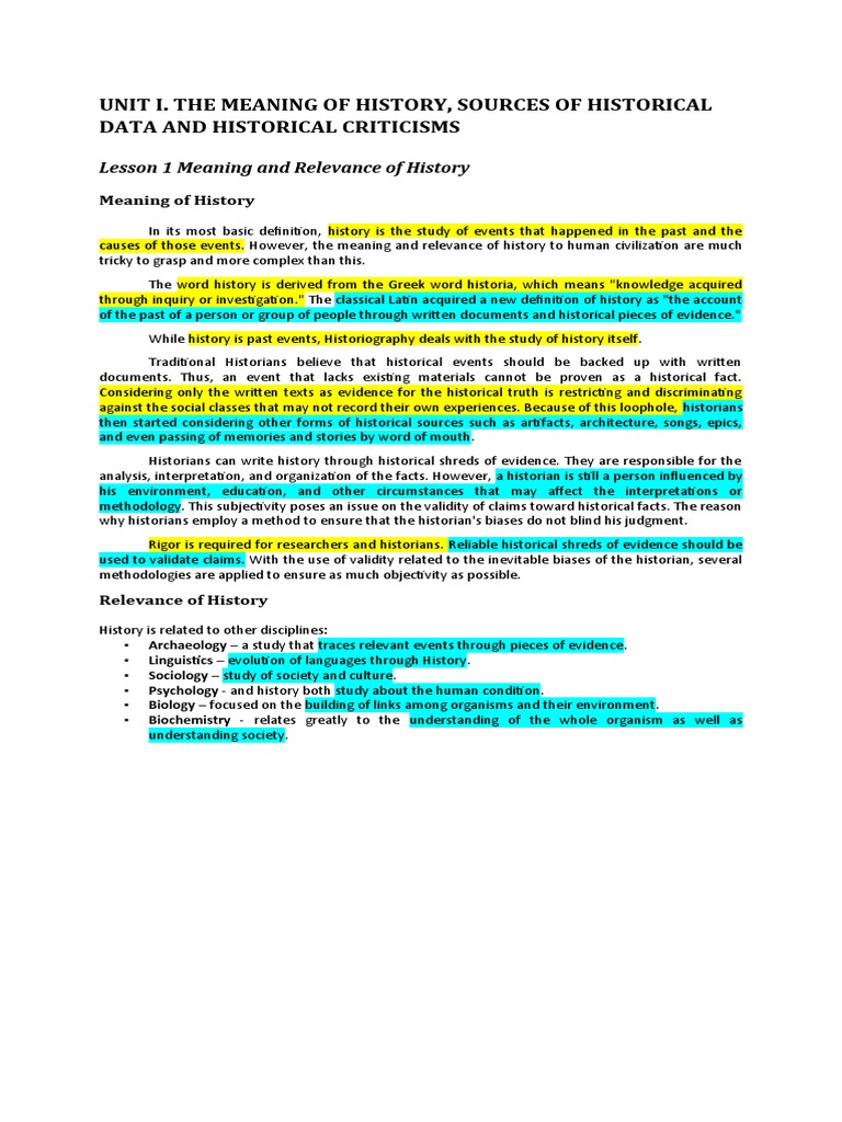 Ge 2 Reviewer | PDF | Primary Sources | Historian