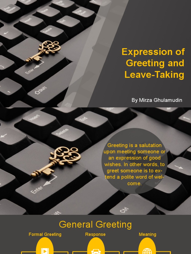 Greetings and Leave-Taking Expressions | PDF | Language Arts ...