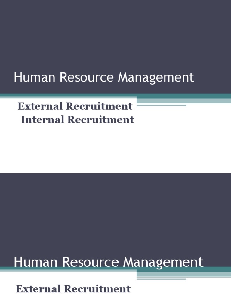 BBA BS HRM Recruitment - PPT 4 | PDF | Recruitment | Advertising