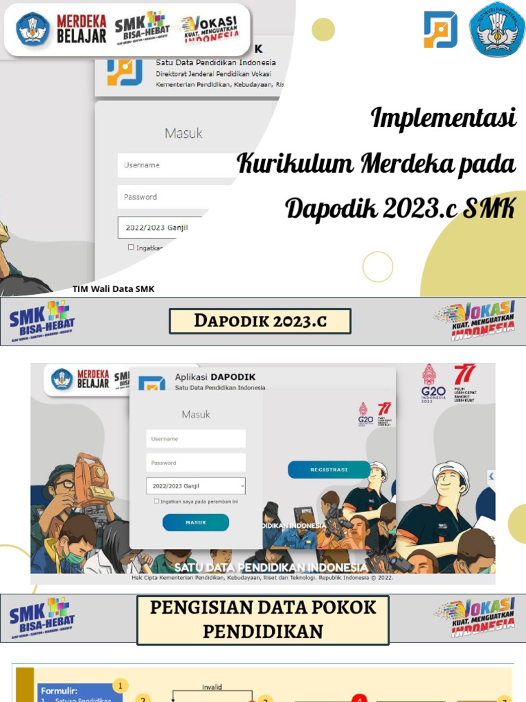 IKM PADA DAPODIK 2023.a Dan Pendataan Khusus SMK | PDF
